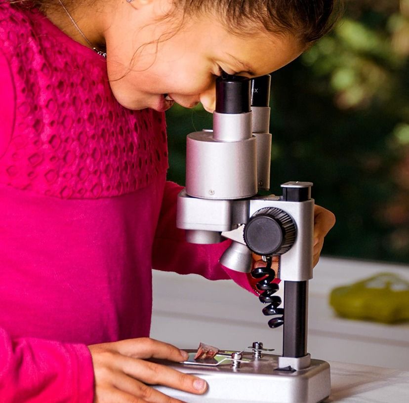 NATIONAL GEOGRAPHIC Dual LED Student Microscope, Commercial ...