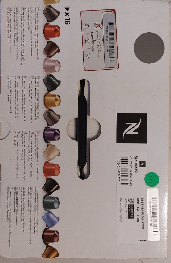 Nespresso Essenza C101 Coffee Machine, TV & Home Appliances, Kitchen ...