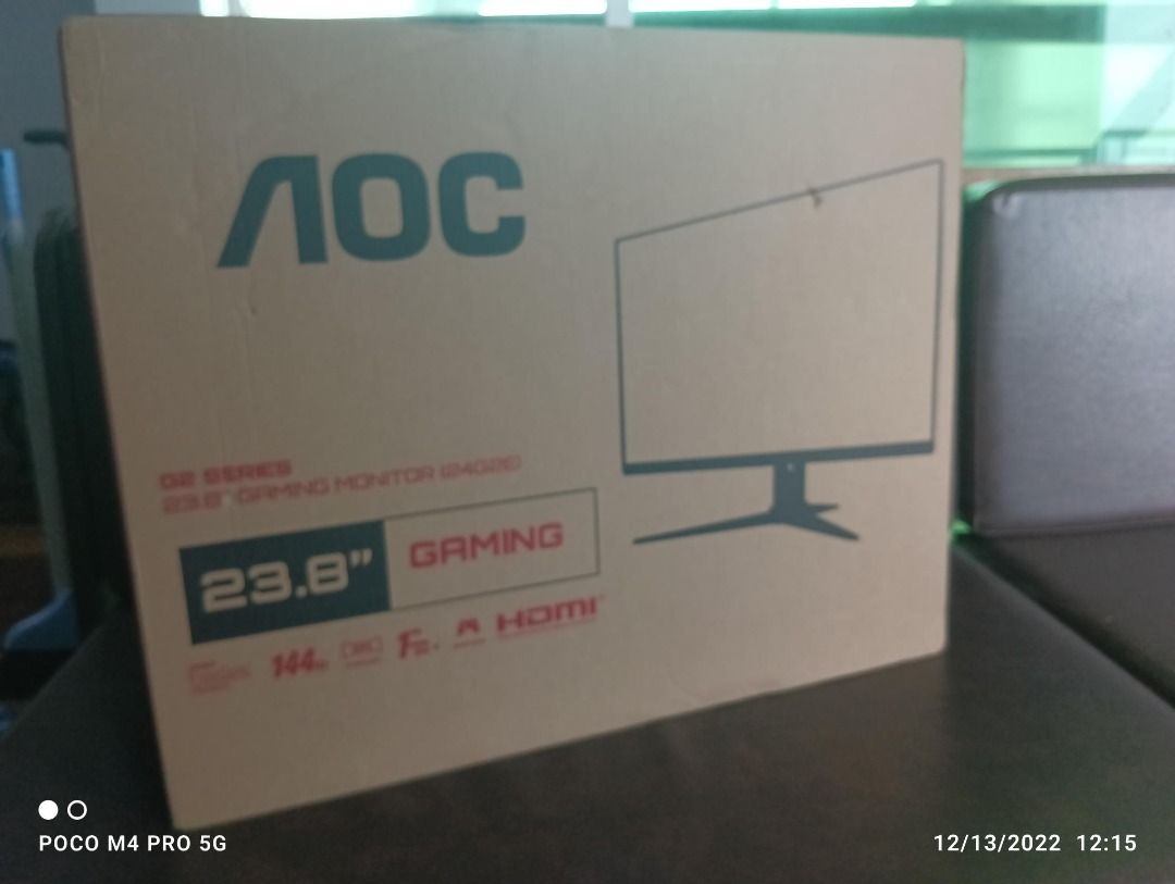 New Monitor AOC 24G2E 23.8" Full HD IPS Gaming Monitor with 144Hz ...