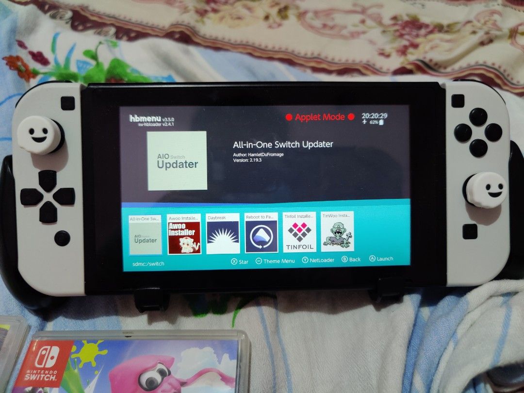 Nintendo Switch V1 unpatched jailbroken, Video Gaming, Video Game Consoles, Nintendo on Carousell