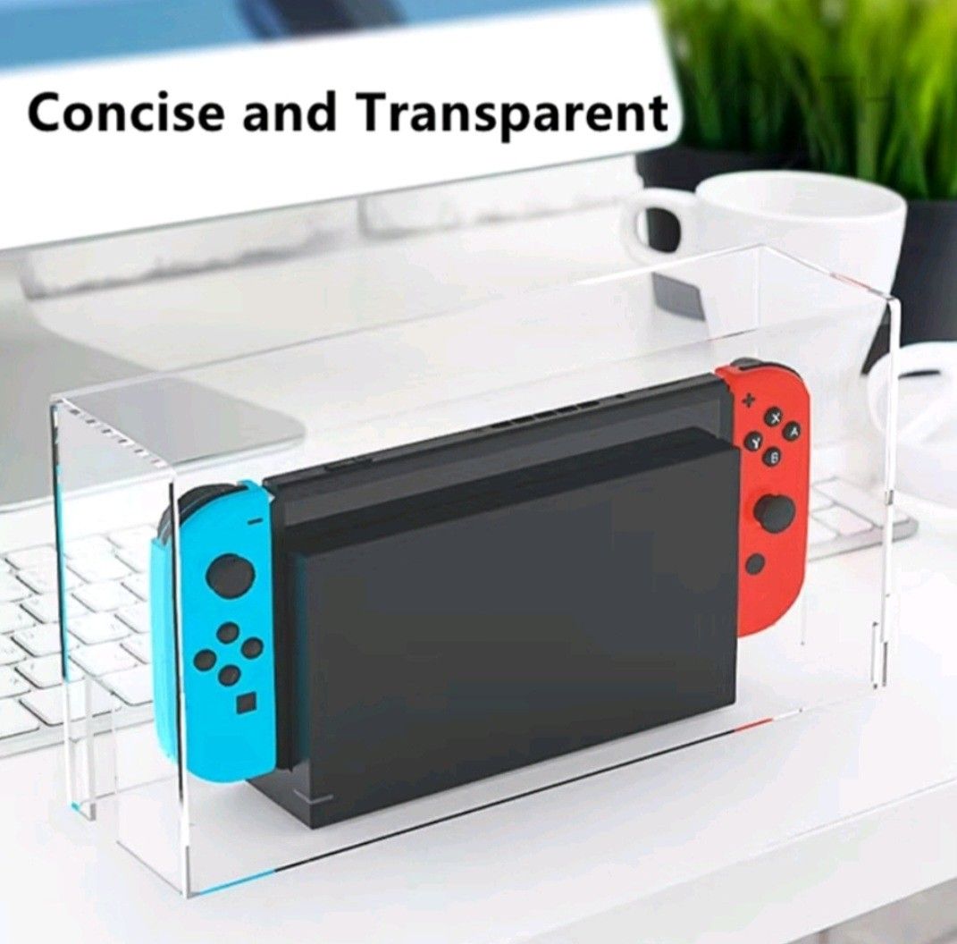 Nintendo Switch/OLED Game Console Dust Cover Transparent Acrylic, Video ...
