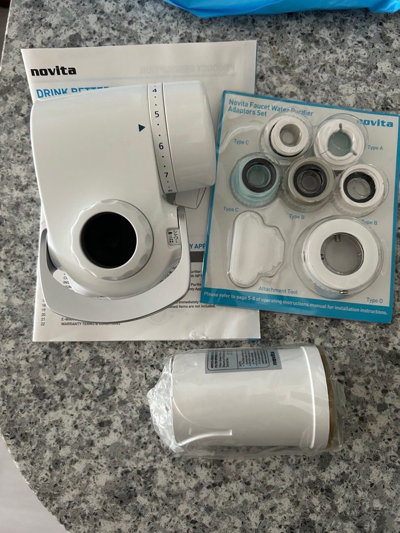 Novita water filter set - brand new, Furniture & Home Living, Bathroom ...