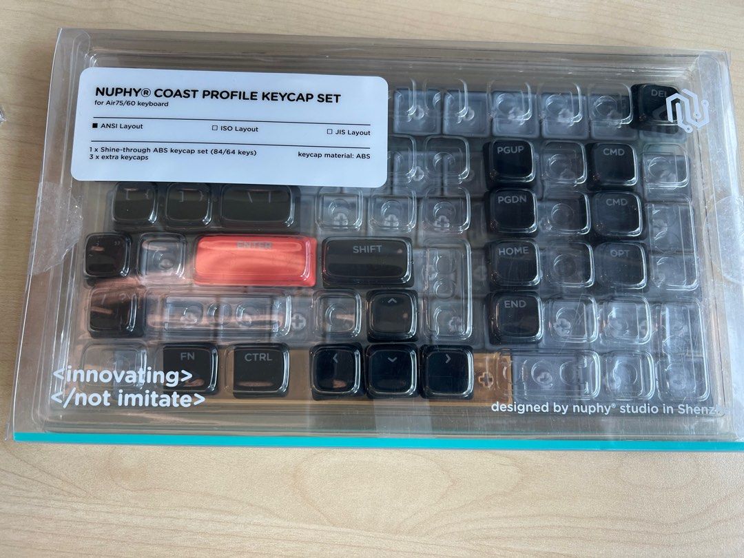 Nuphy Coast Profile keycap set for air 75 60, Computers & Tech, Parts ...