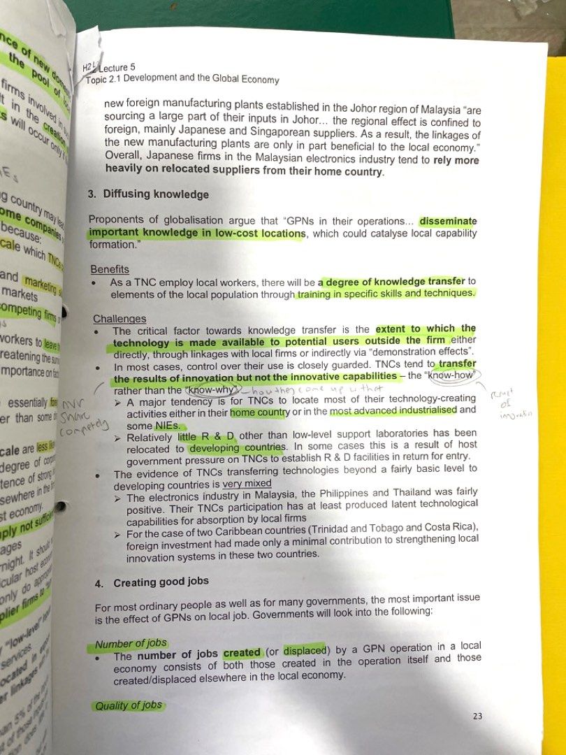 Nyjc H2 Geography Notes, Hobbies & Toys, Books & Magazines, Textbooks ...
