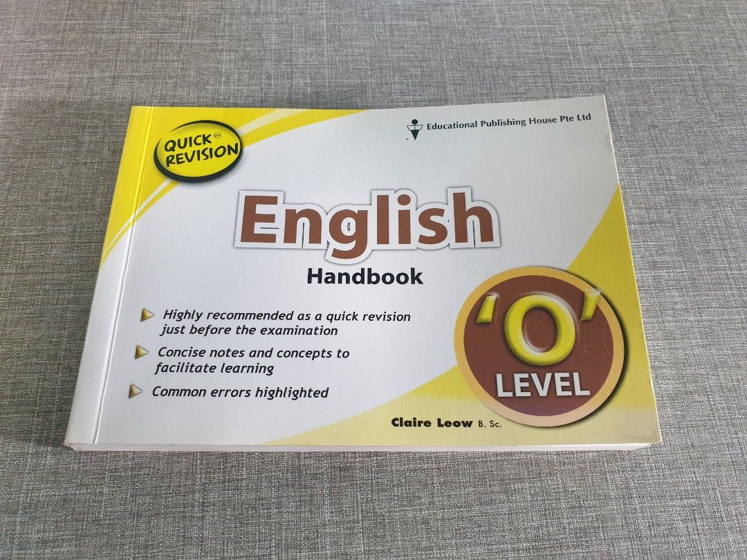 [O-Level] English Handbook - Quick Revision, Hobbies & Toys, Books ...