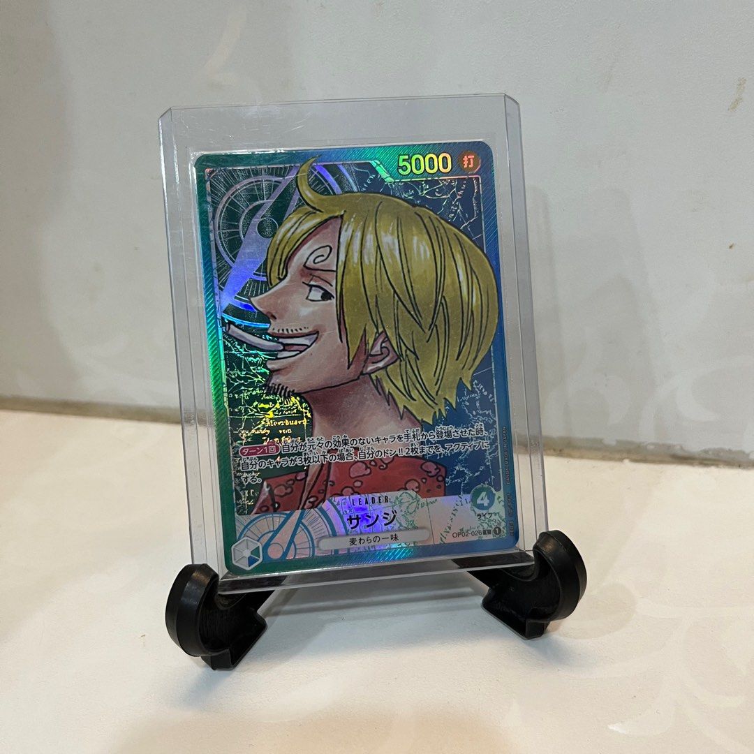 One Piece OP-02 Sanji Leader Alternate Art AA Card, Hobbies & Toys ...