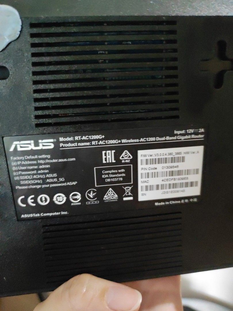 Optical Fiber Modem with Cable (Asus, AC 1200) - Hua Wei, Computers ...