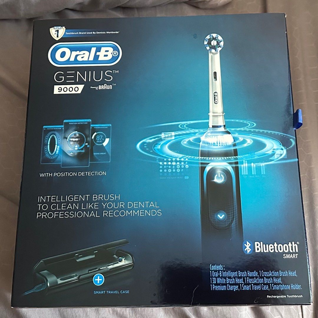 Oral-B Genius 9000 Electric Toothbrush, Black, Beauty & Personal Care ...