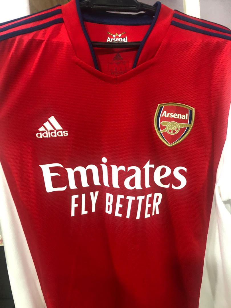 Original ADIDAS 2021/22 Arsenal Home Kit Shirt Jersey, Men's Fashion ...
