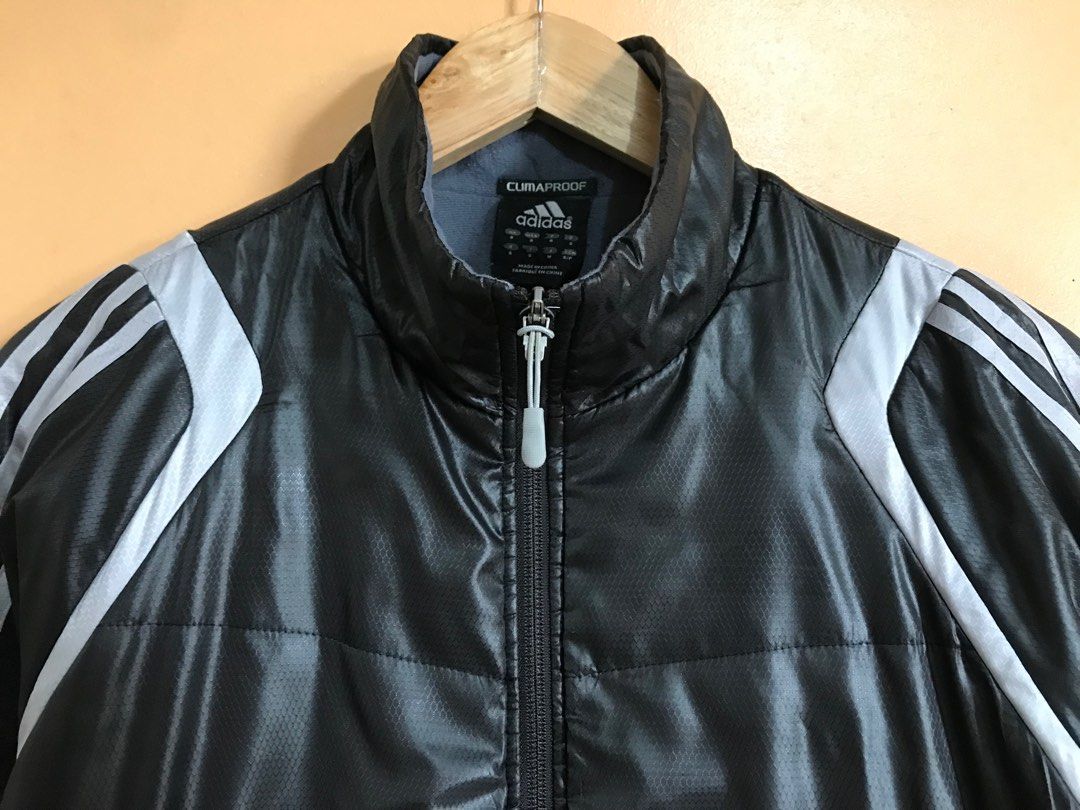 Original ADIDAS Climaproof 3-stripes Side taped Semi Puffer Jacket, Men ...