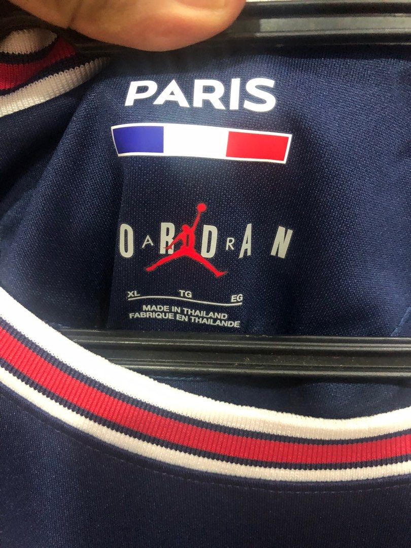 Original Nike Jordan x Paris Saint Germain 2021/22 Home Kit Shirt ...