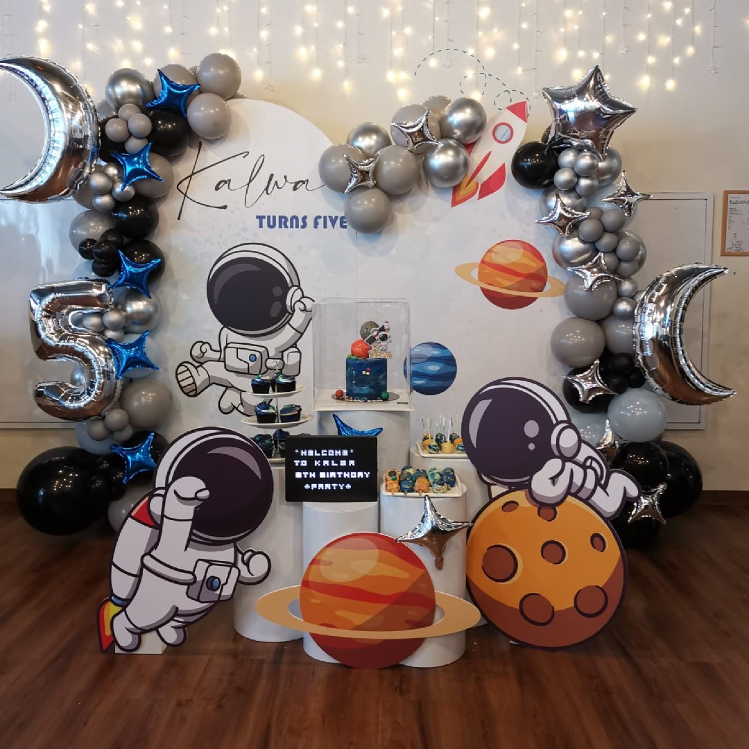 Outer Space and Astronauts Arch Board Package - Fully Customised Design ...