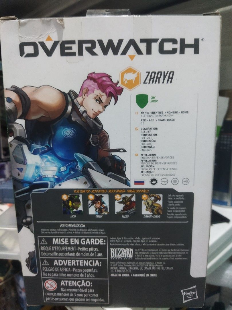 Overwatch Zarya original suit hasbro, Hobbies & Toys, Toys & Games on ...