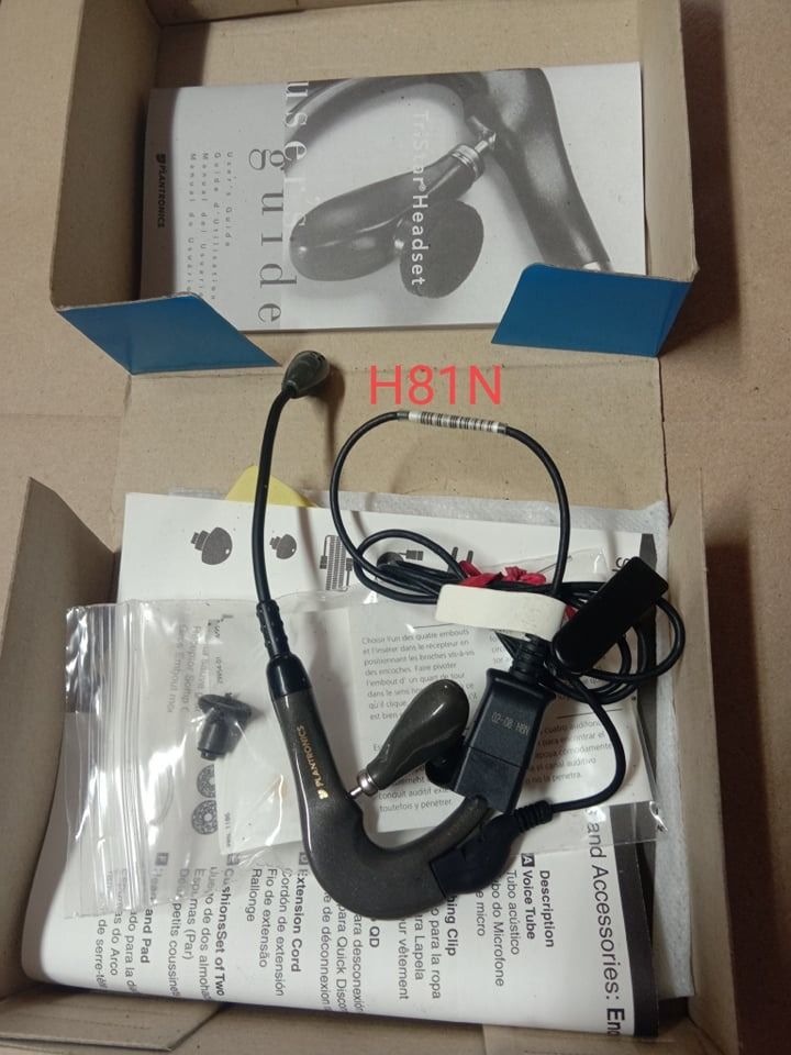 PLANTRONICS HEADSET TRISTAR H81N PN-40203-01, Audio, Headphones ...