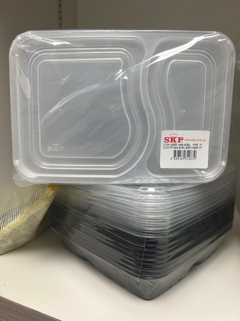 SKP disposable food container - 2 or 3 compartments, Furniture & Home ...