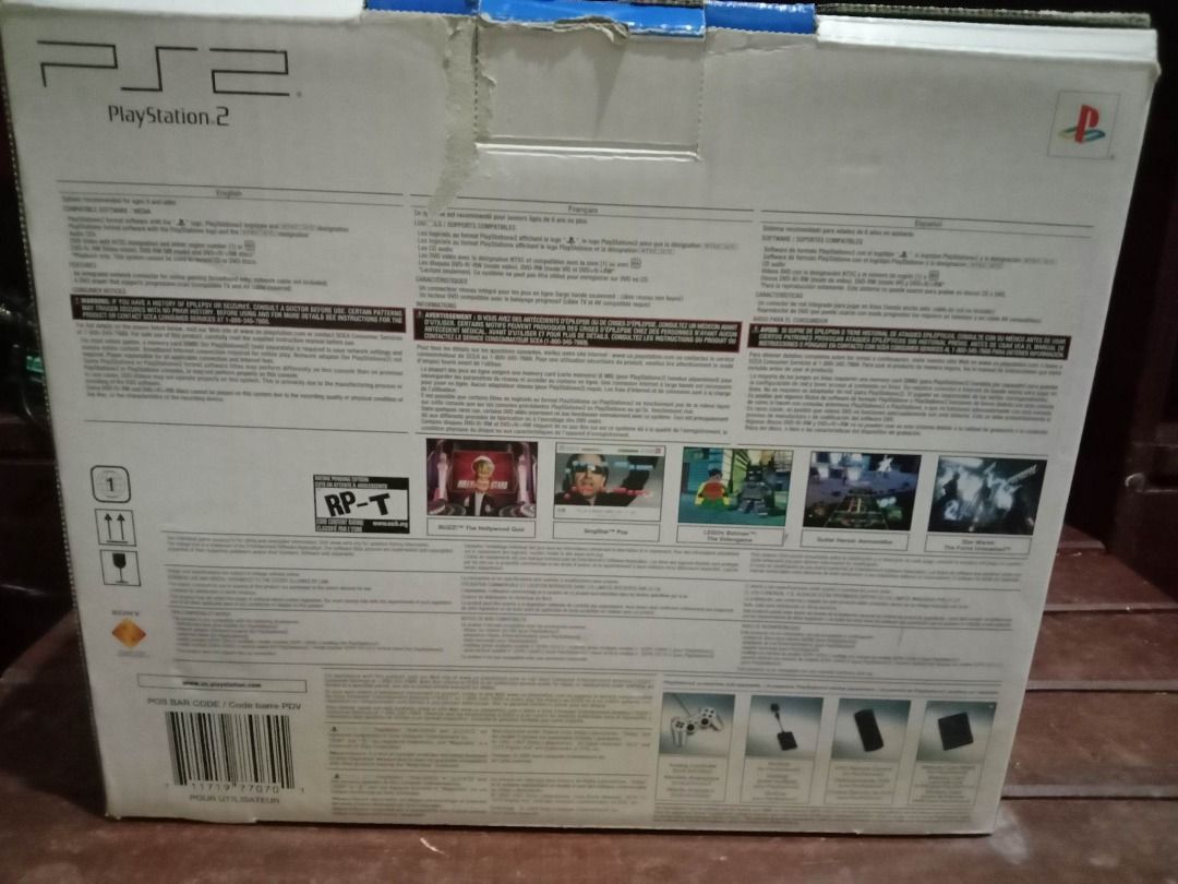 playstation 2 slim NTSC UC satin silver color boxed, Video Gaming ...
