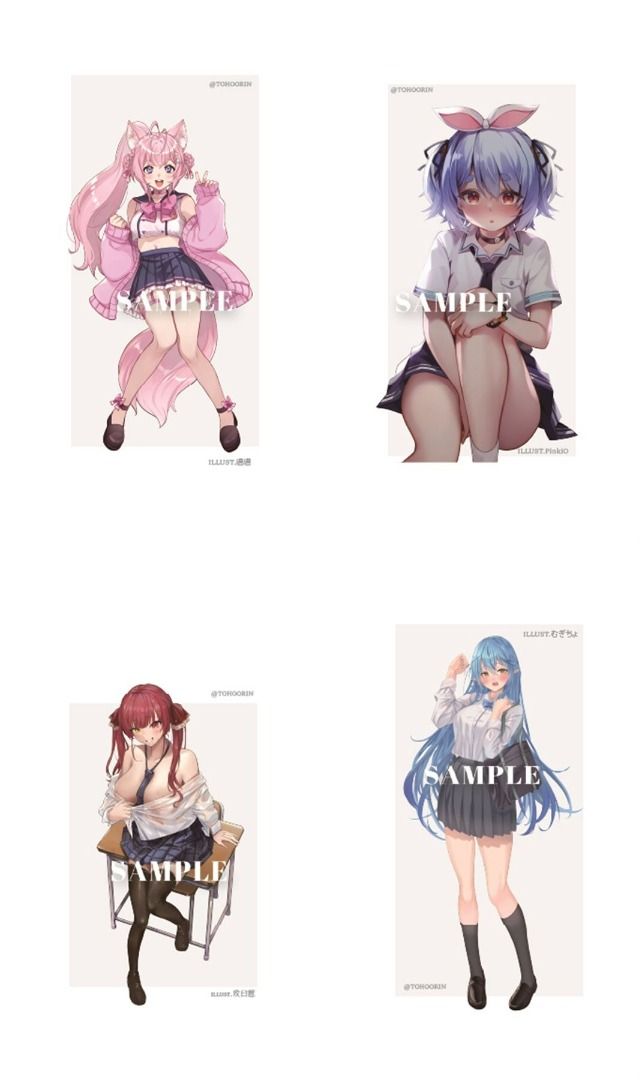 [PO till 20 Dec 2022- C101] Hololive Acrylic Stand Suisei Miko Iroha Subaru Flare Aayame Chole ...