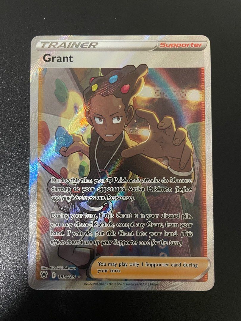 Pokemon TCG Grant - 185/189 - Full Art Ultra Rare Sword & Shield ...