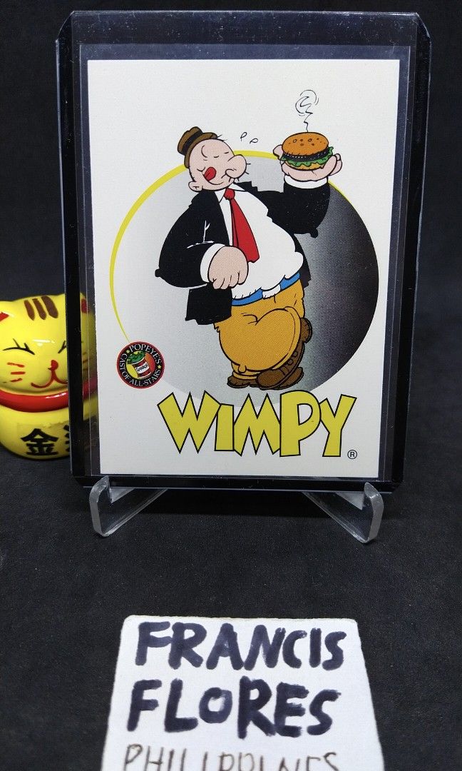 POPEYE Card - J. WELLINGTON WIMPY #4 (POPEYE'S CAST OF ALL-STARS) YEAR ...