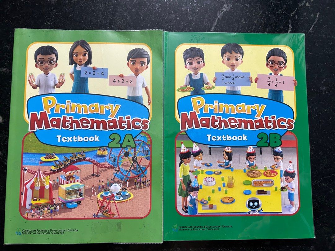 Primary Maths Textbook 2A & 2B, Hobbies & Toys, Books & Magazines ...