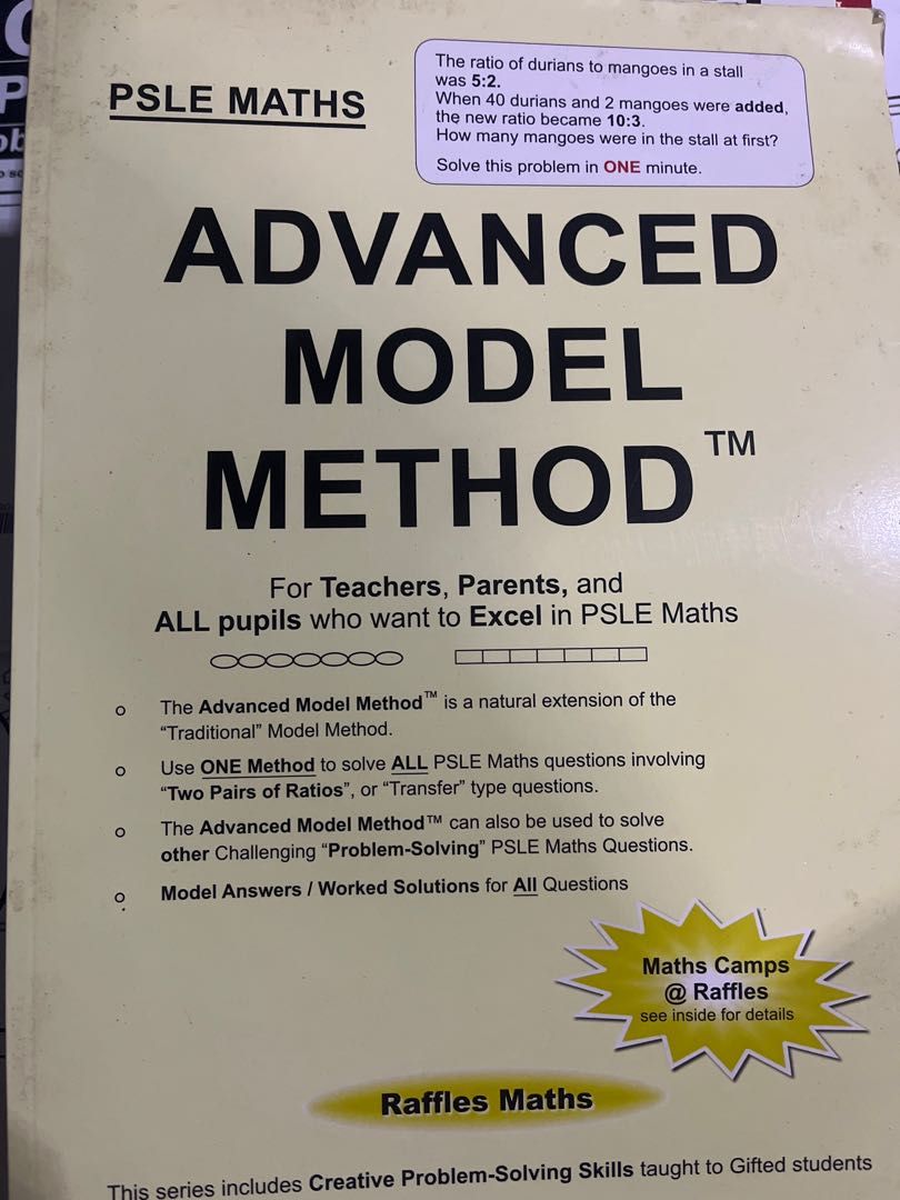 Primary PSLE Maths - The Singapore model method by MOE, Advanced Models ...