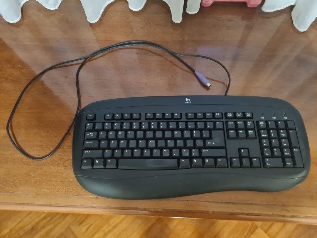 PS/2 Logitech Easy Keyboard Deluxe, Computers & Tech, Parts ...