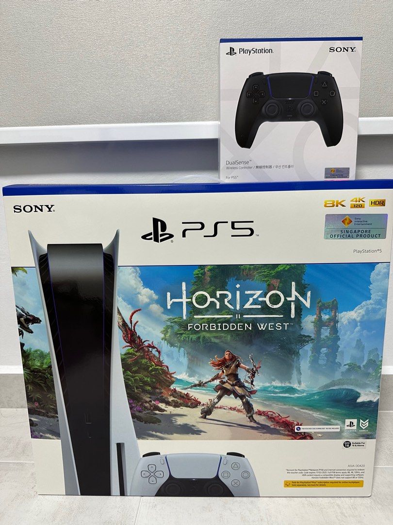 PS5 console + Horizon forbidden west, Video Gaming, Video Game Consoles ...