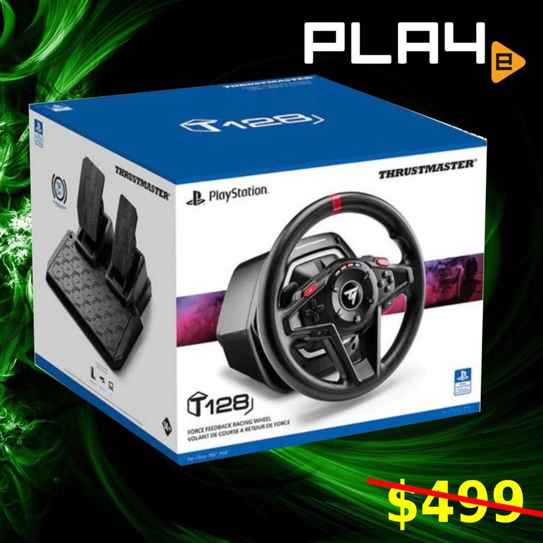 PS5/PS4 Thrustmaster T128 PS Version Racing Wheel (1311372) Brand New ...