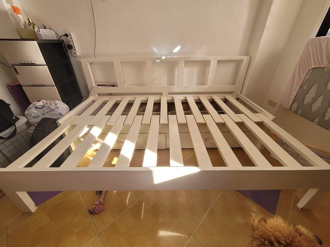 Pull-Out Sofa Bed (solid wood), Furniture & Home Living, Furniture, Bed Frames & Mattresses on ...