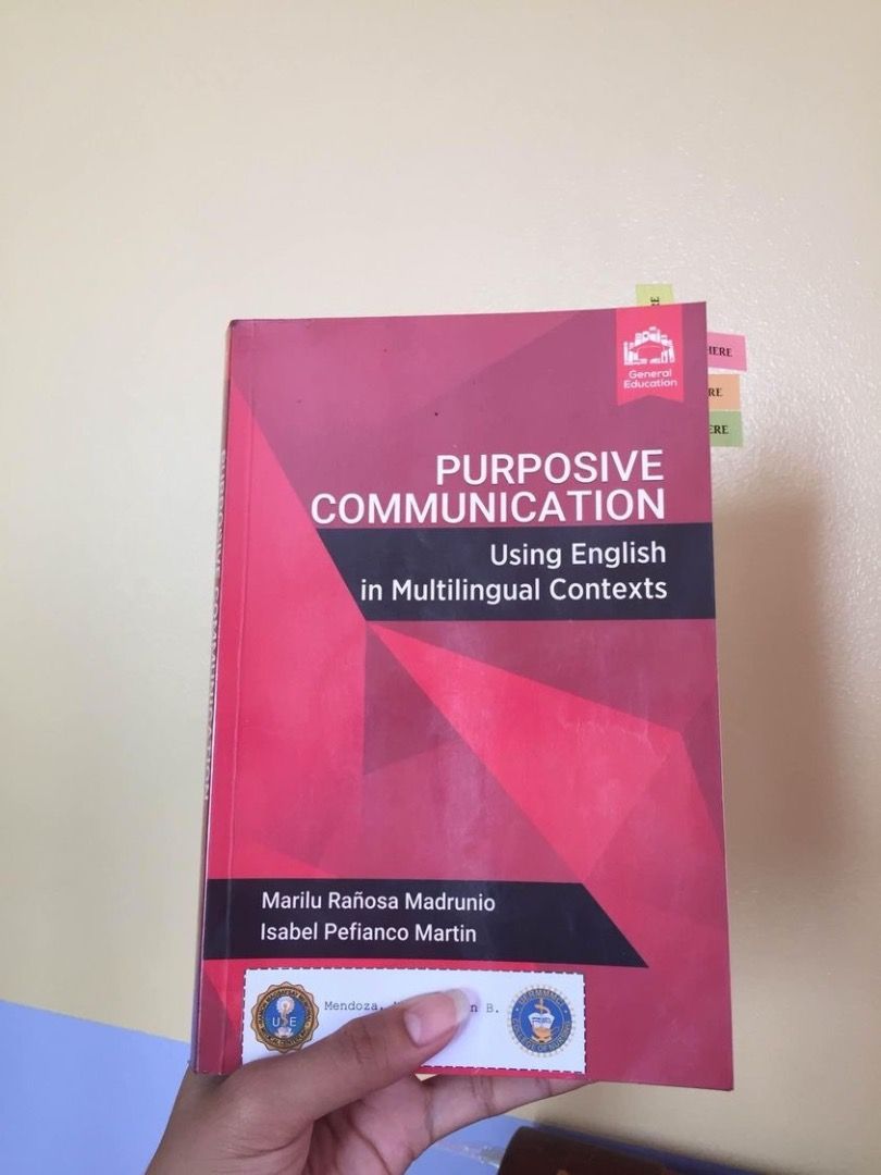 Purposive Communication, Hobbies & Toys, Books & Magazines, Textbooks ...