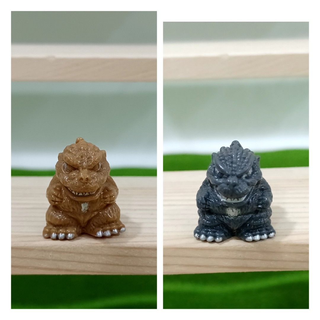 Rare and vintage mini and cute Godzilla finger dolls set 11pcs year ...