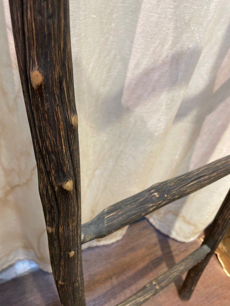 Real wood 4 tier ladder hanger, Furniture & Home Living, Home Decor ...
