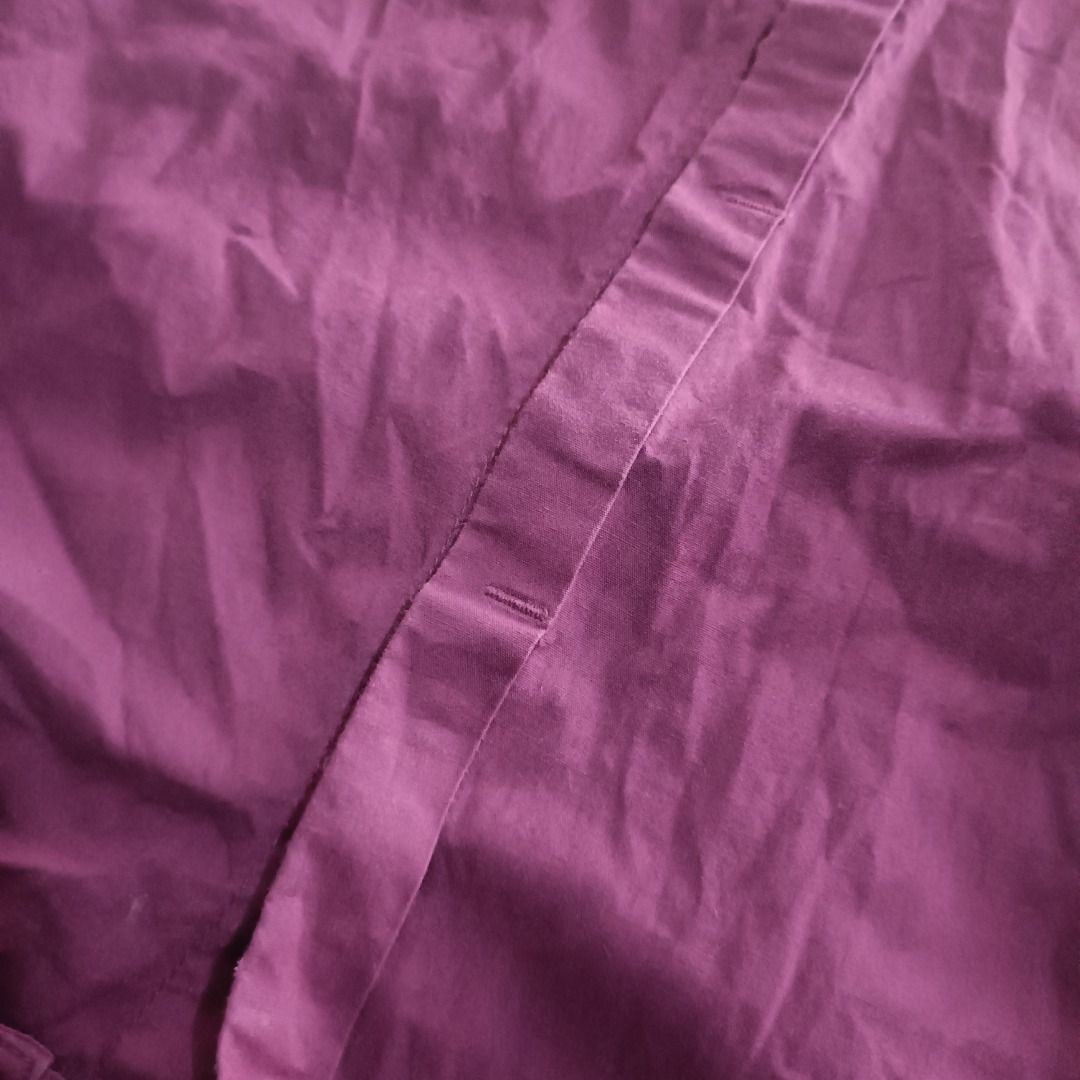 Red Violet Puff Sleeve Polo Shirt with Button for Women, Women's ...