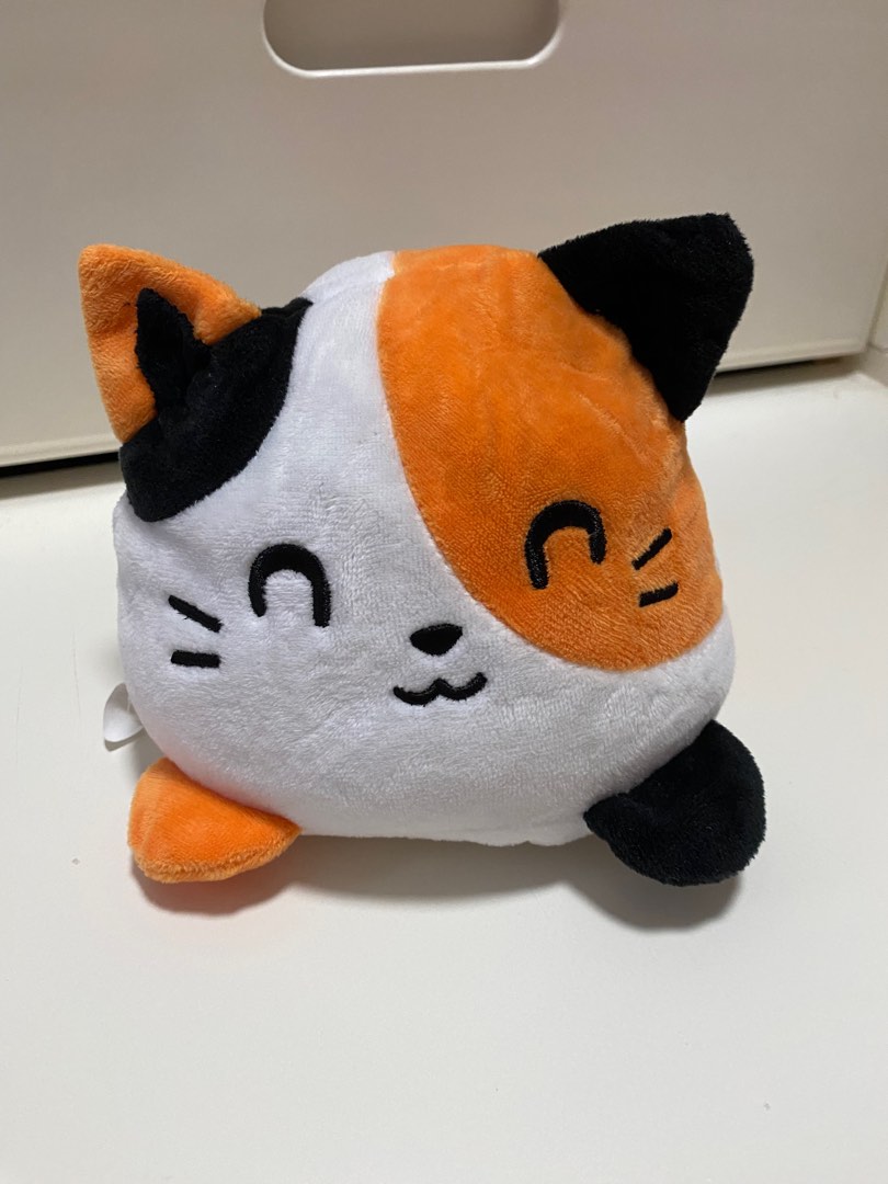 Reversible Orange and Black Cat Plushie, Hobbies & Toys, Toys & Games ...