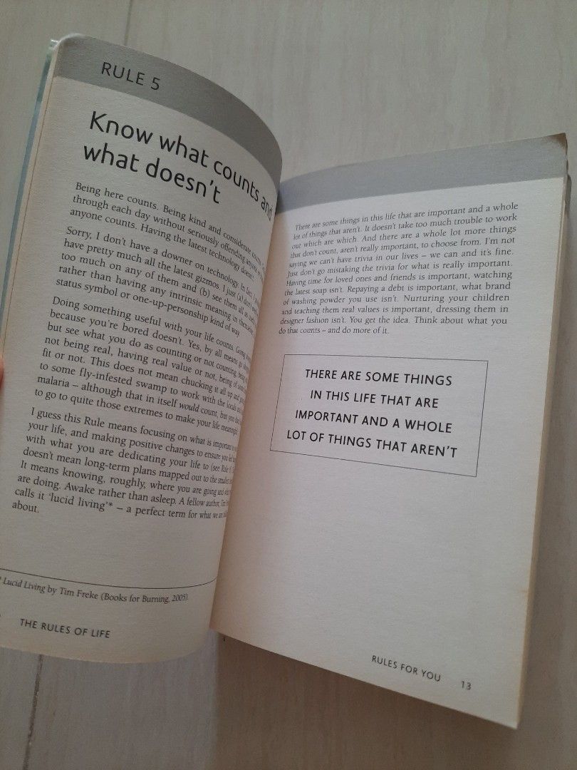 Richard Templar The Rules Of Life, Hobbies & Toys, Books & Magazines ...