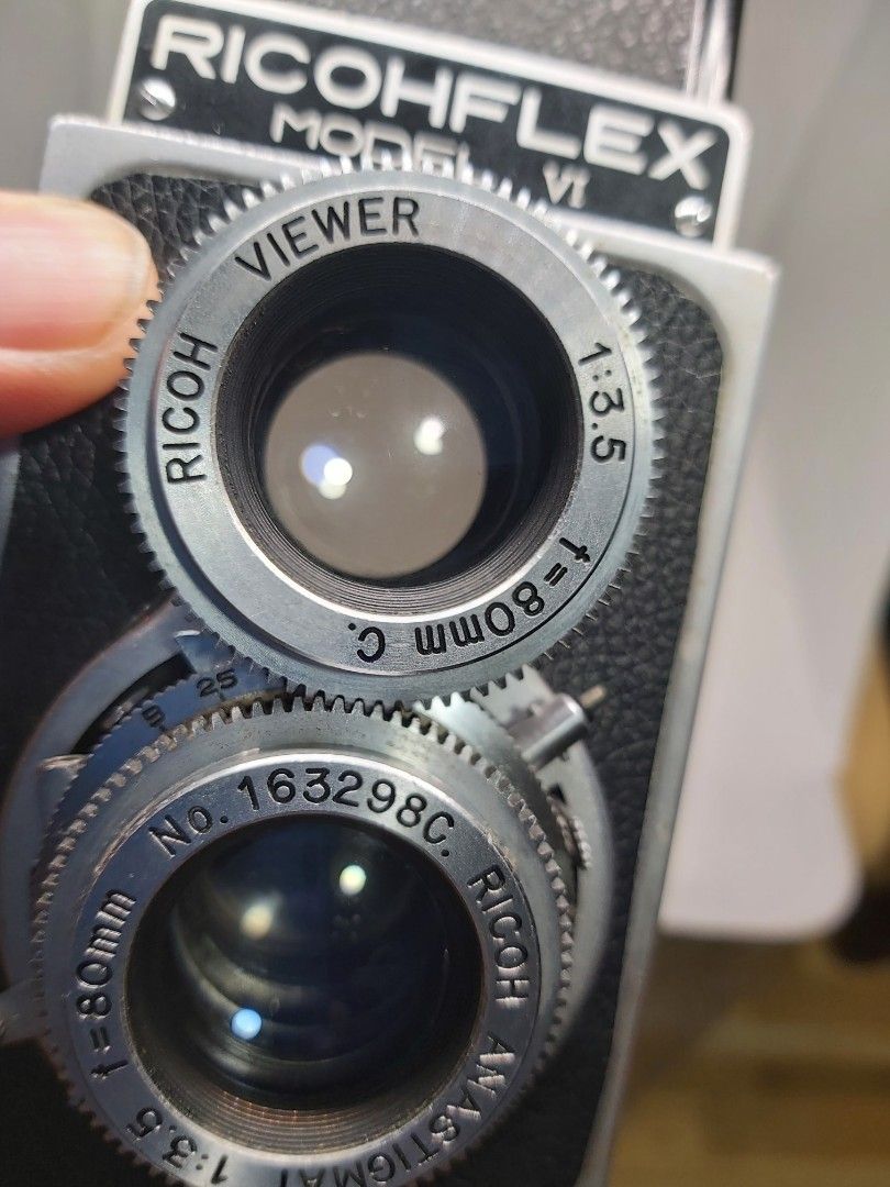 RICOHFLEX MODEL VI TLR CAMERA,LENSES RICOH ANASTIGMATF=3.5 F=80MM ...