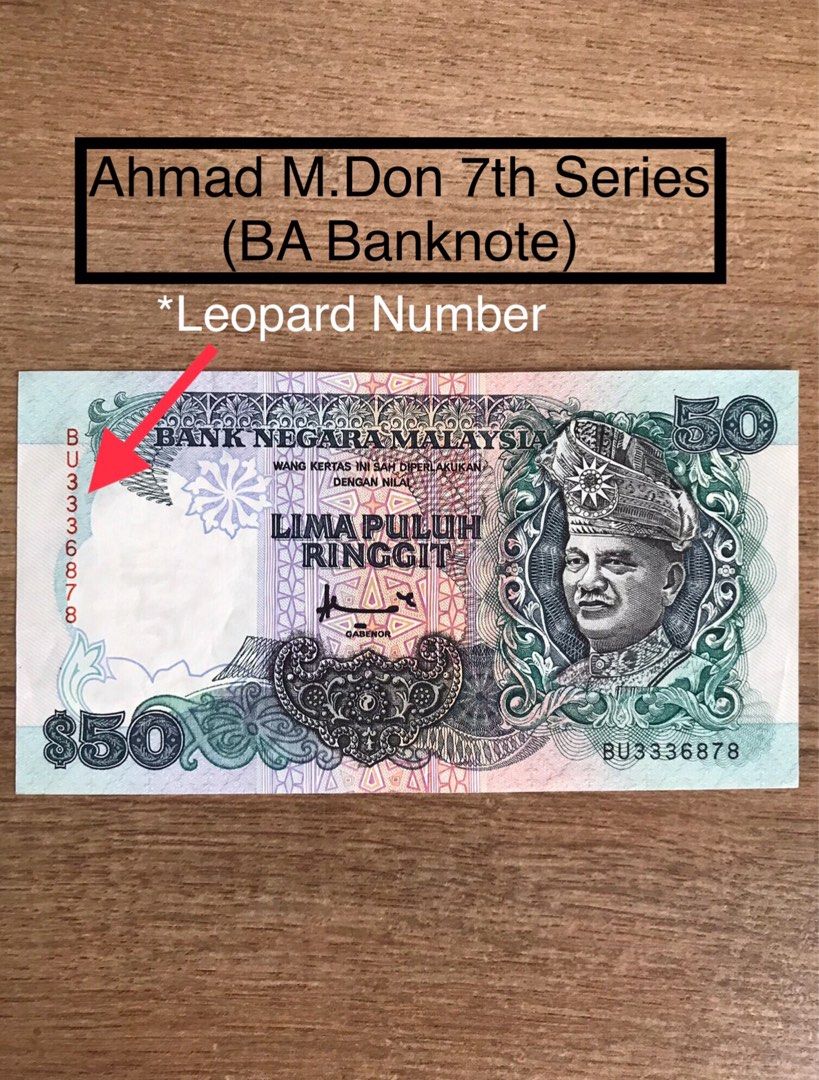 RM 50 Lima Puluh Ringgit Malaysia Ahmad Don RM50 Series 7th Siri 7 ...