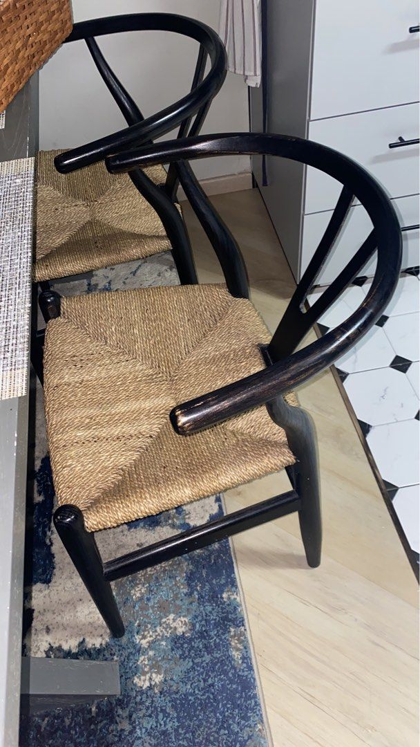 Rooma Wishbone Chairs, Furniture & Home Living, Furniture, Chairs on ...