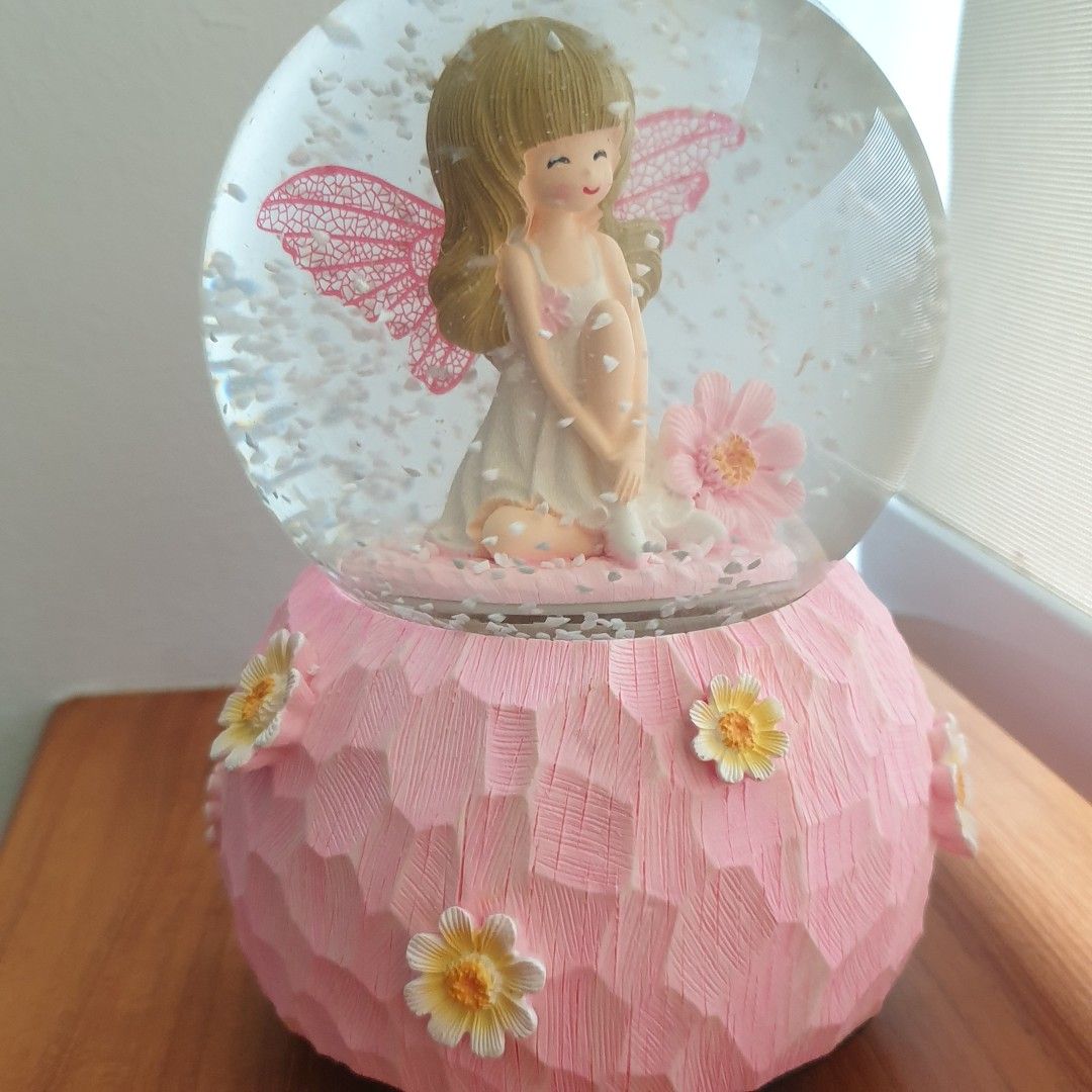 Rotating Musical Snow Globe/ Fairy Musical Box, Hobbies & Toys, Toys ...