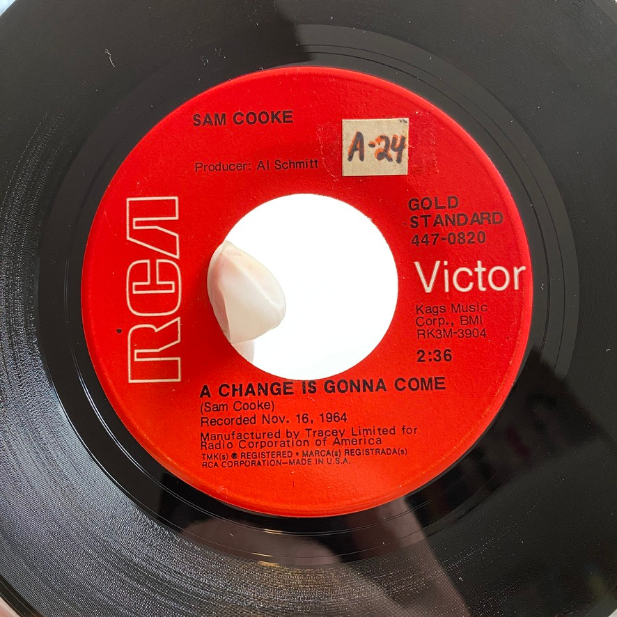 Sam Cooke – A Change Is Gonna Come / Sad Mood (1960s US Pressing ...