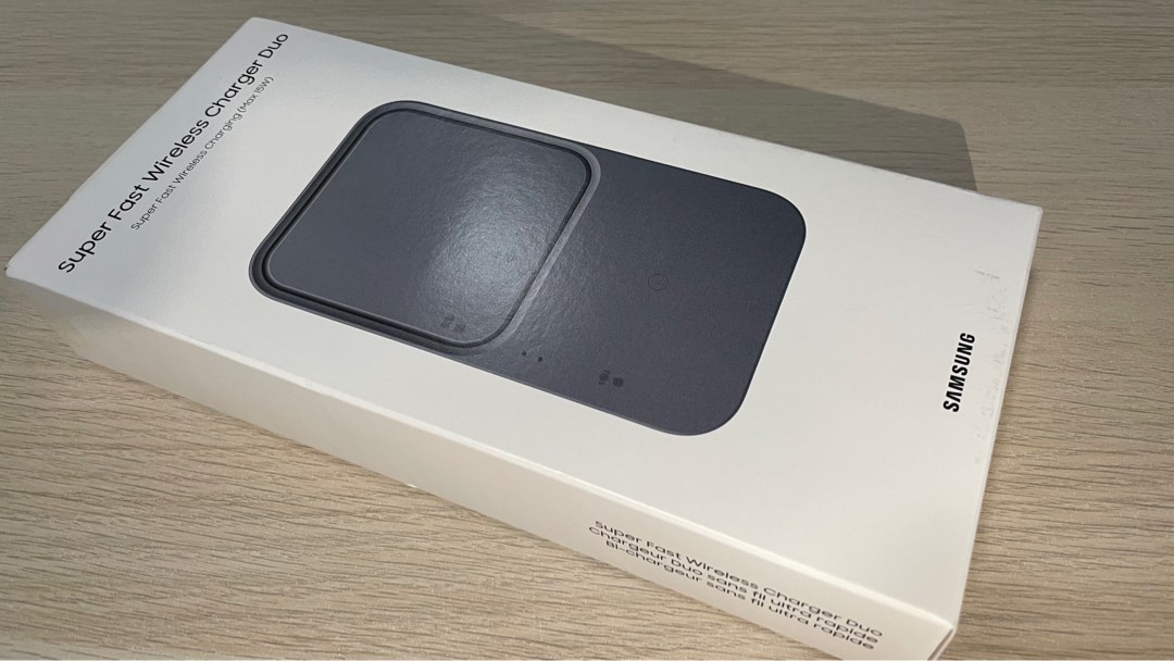 Samsung Super Fast Wireless Charger Duo (Max 15W) (with cable), Mobile Phones & Gadgets, Mobile ...