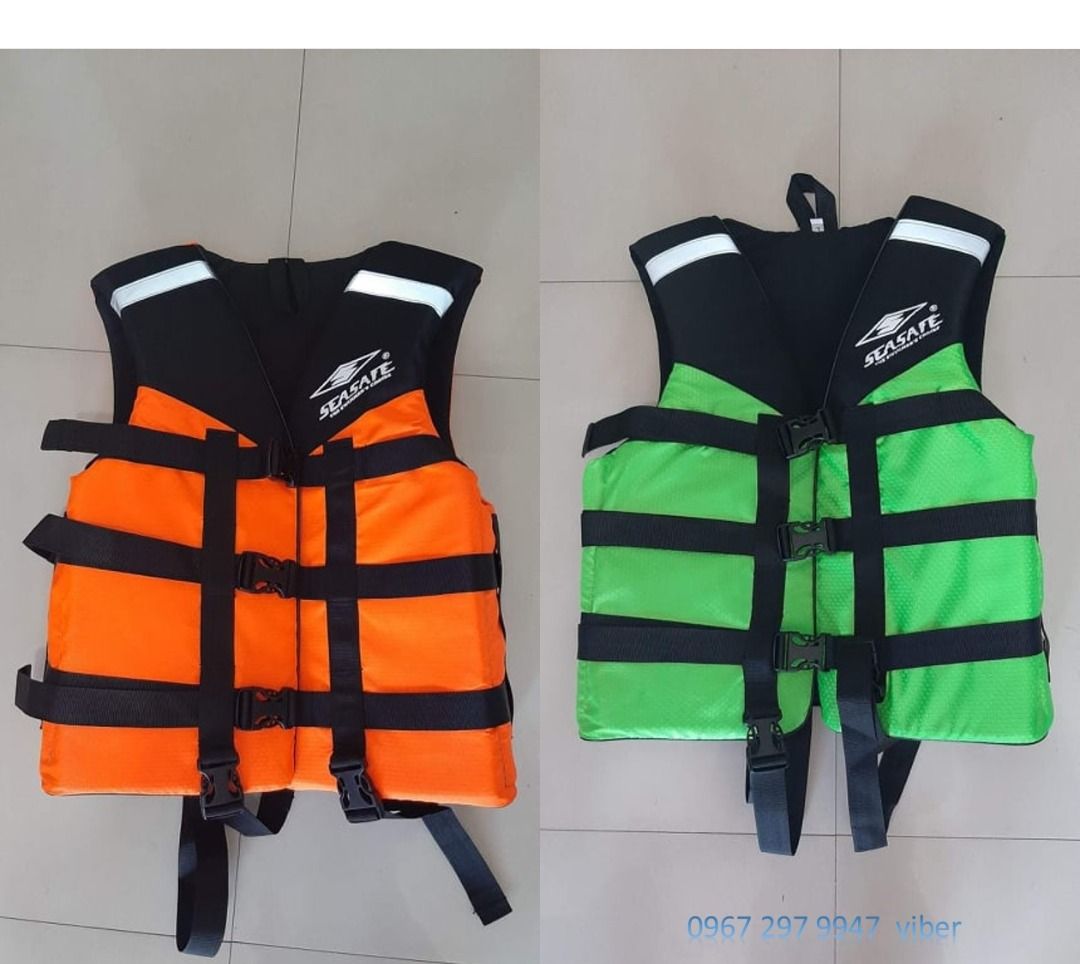 SEA SAFE life vest```, Men's Fashion, Tops & Sets, Vests on Carousell