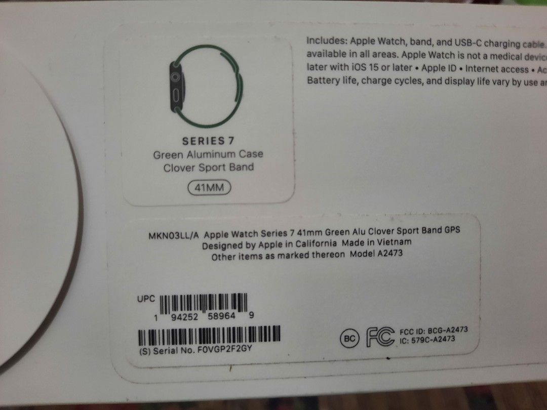 SEAL BOX - NEW APPLE WATCH S7 41mm, Luxury, Watches on Carousell