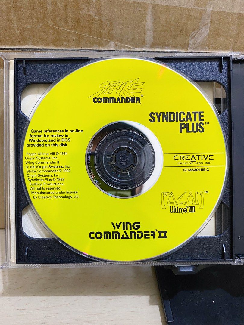 Seawolf (1994) + Wing Commander 2(1991)/ Pagan Ultima VIII (1994)/ Strike Commander (1992 ...