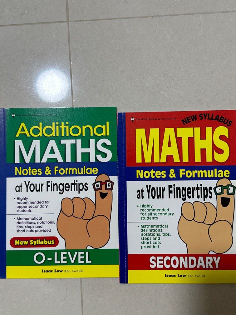 2 FOR $2 secondary school math notes and formulas, Hobbies & Toys ...