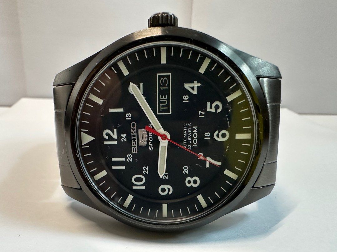Seiko 5 Sports Automatic 7S36-03J0 Black, Men's Fashion, Watches & Accessories, Watches on Carousell