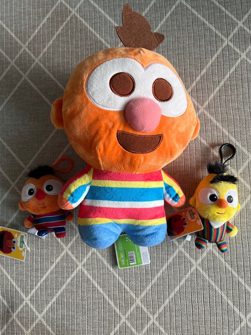 Sesame Street Ernie soft toy free mini keychains , Hobbies & Toys, Toys ...