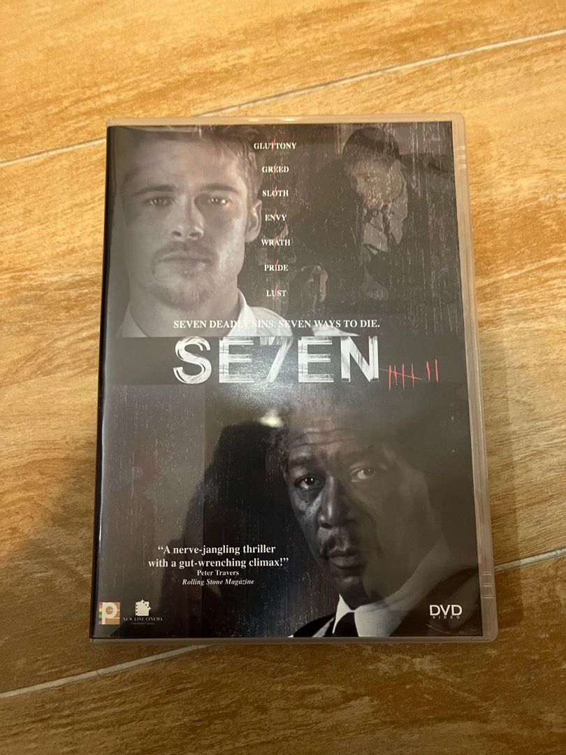 SEVEN (Brad Pitt, Morgan Freeman) 電影DVD, 興趣及遊戲, 音樂樂器 & 配件, 音樂與媒體 - CD 及 ...
