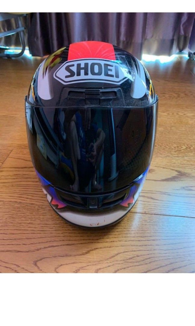 Shoei Old School Full Face, Motorcycles, Motorcycle Apparel on Carousell