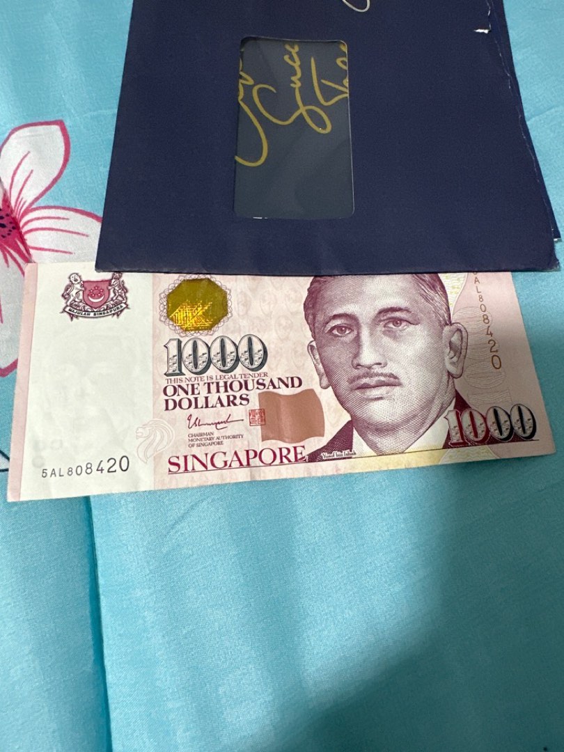 Singapore $1000 note, Hobbies & Toys, Memorabilia & Collectibles ...